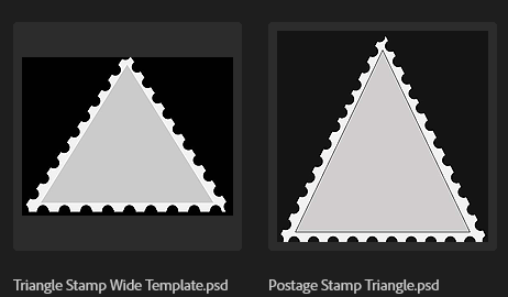 Postage Stamp Triangle Templates by TSDijkhuizen on DeviantArt