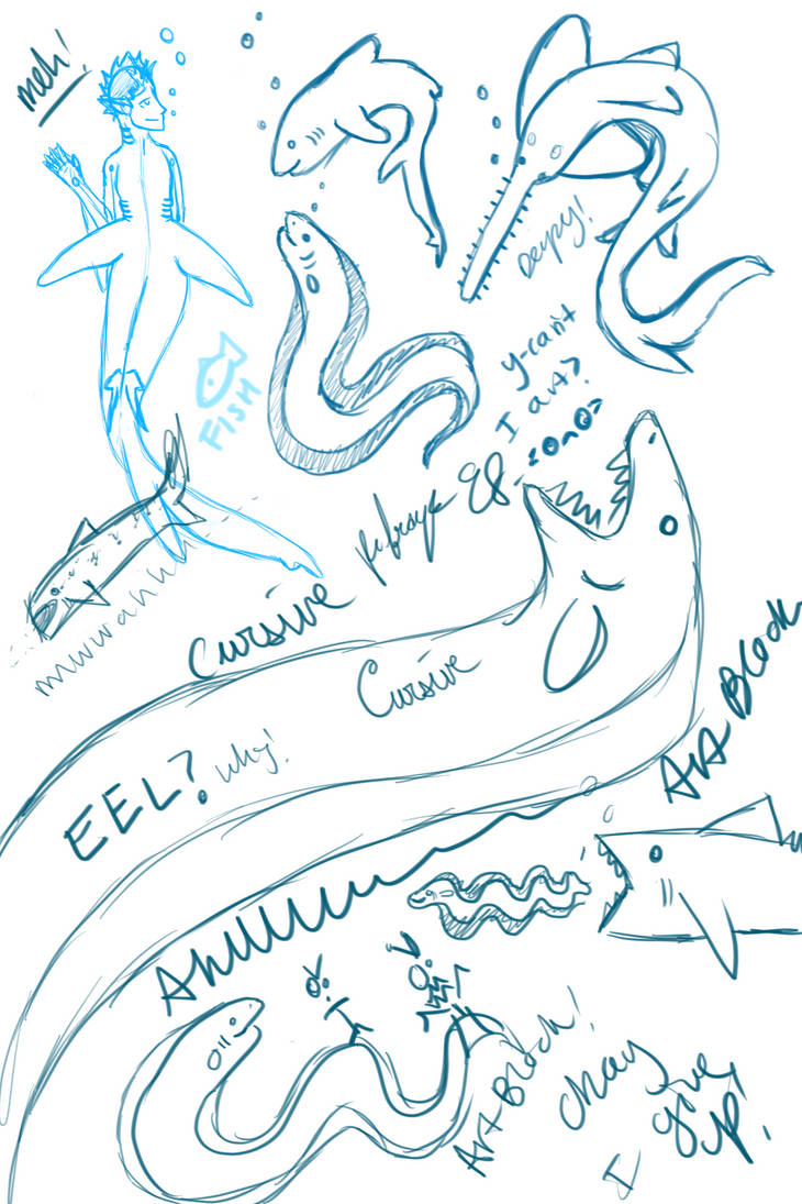 Shark Week Doodles by The-Oyster-Idol on DeviantArt