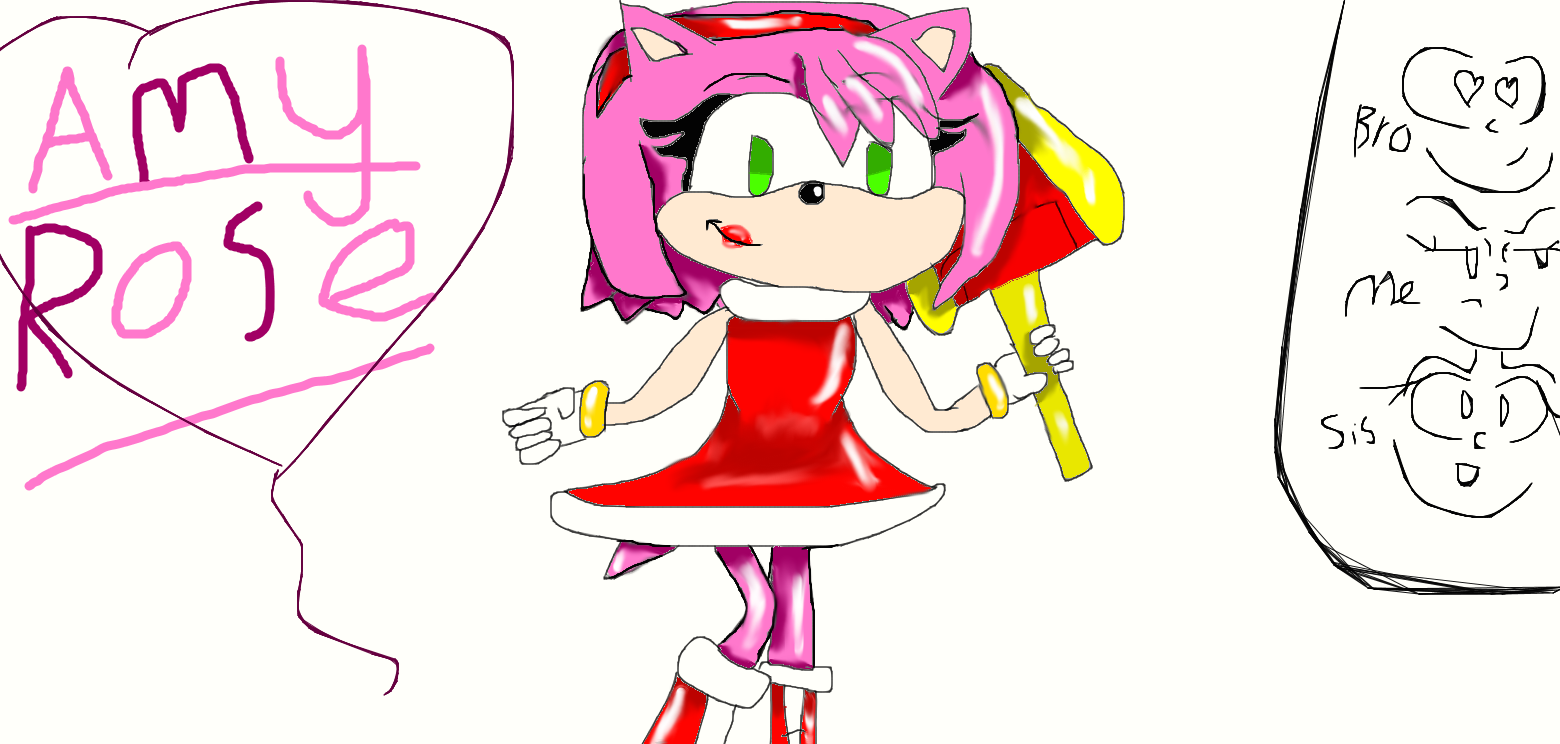 Amy Rose the hedgehog by hegaama on DeviantArt