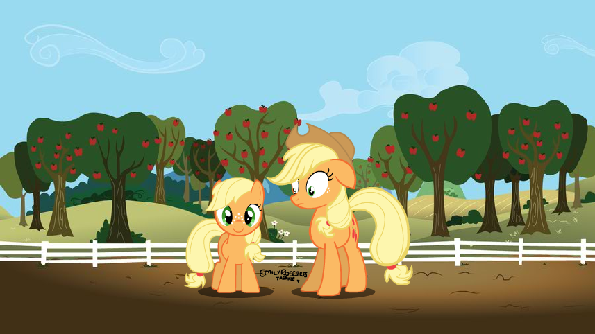 Apple Jack and... Filly Applejack? Animation Test! by TreakleFurs on ...