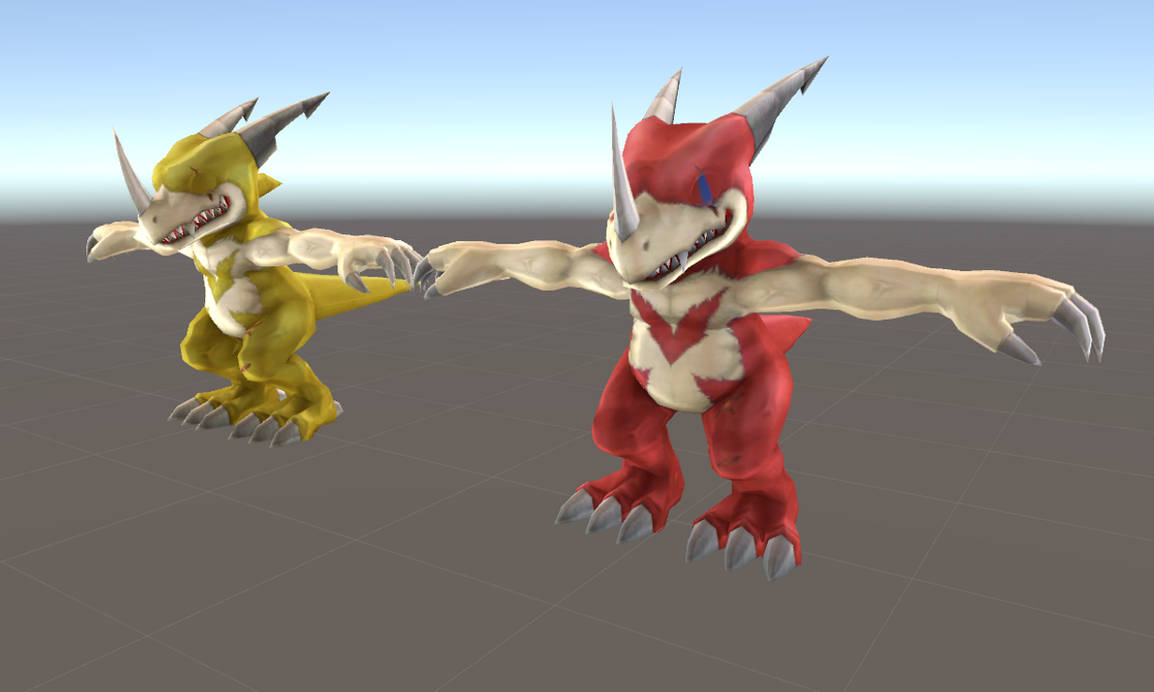 Red v Gold V-dramon - Digimon World Next 0rder DL by WarGrey-sama on ...