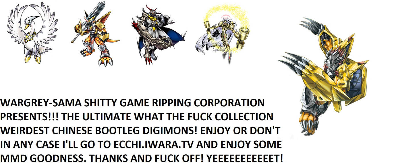 WEIRD ASS DIGIMON MODEL RIP DOWNLOAD! (UNRIGGED) by WarGrey-sama on ...