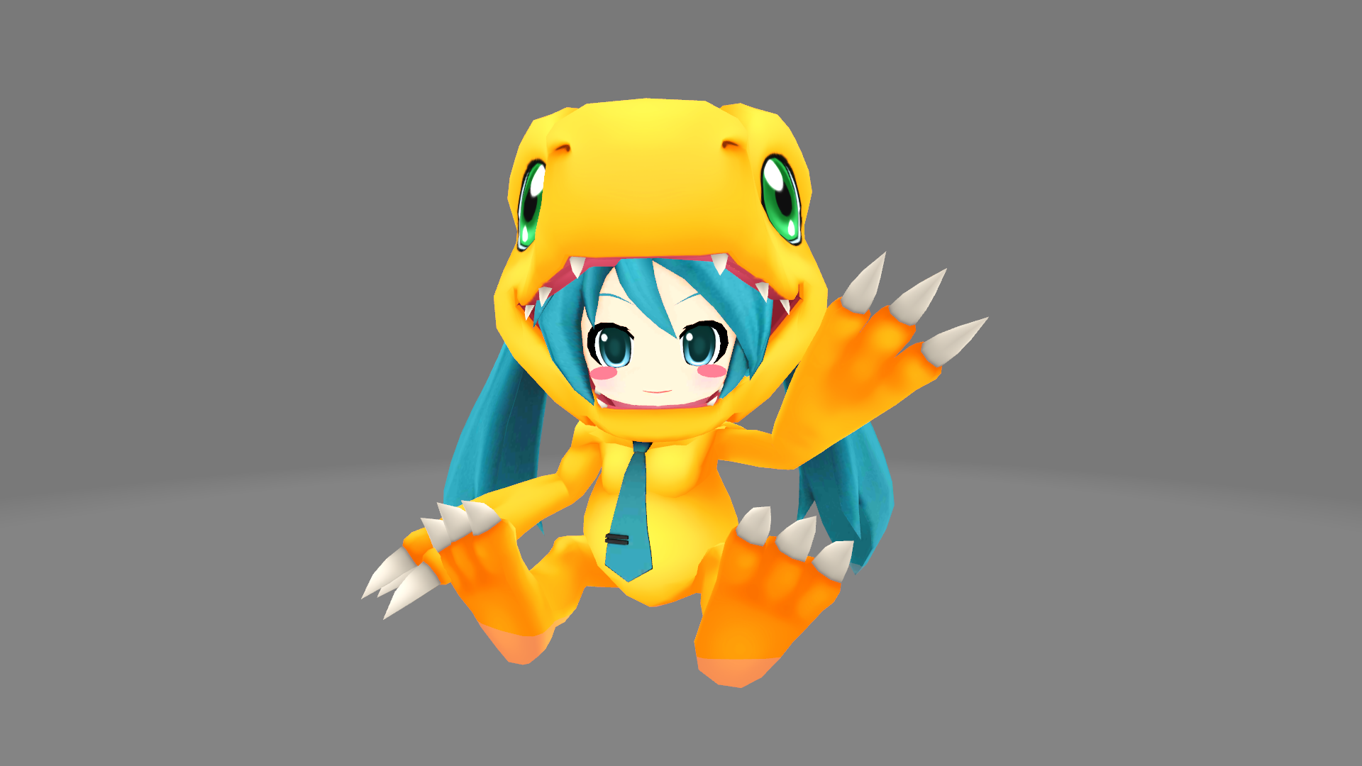 Hatsune Miku Agumon MODEL DOWNLOAD by WarGrey-sama on DeviantArt