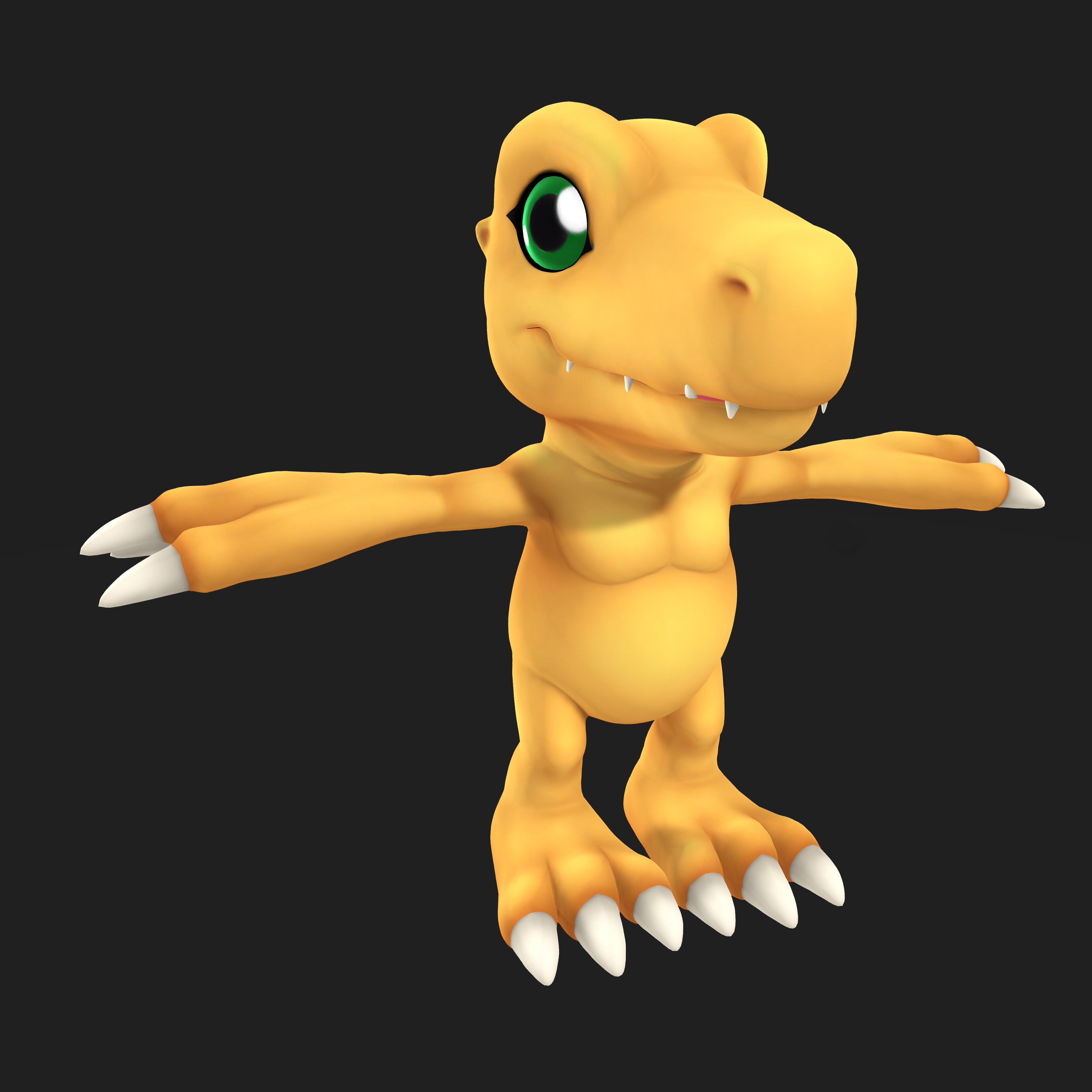 AGUMON - ENHANCED MODEL DOWNLOAD by WarGrey-sama on DeviantArt