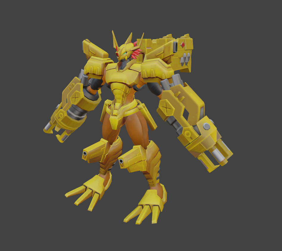BlitzGreymon (Vaccine) - Digimon MODEL DOWNLOAD by WarGrey-sama on ...