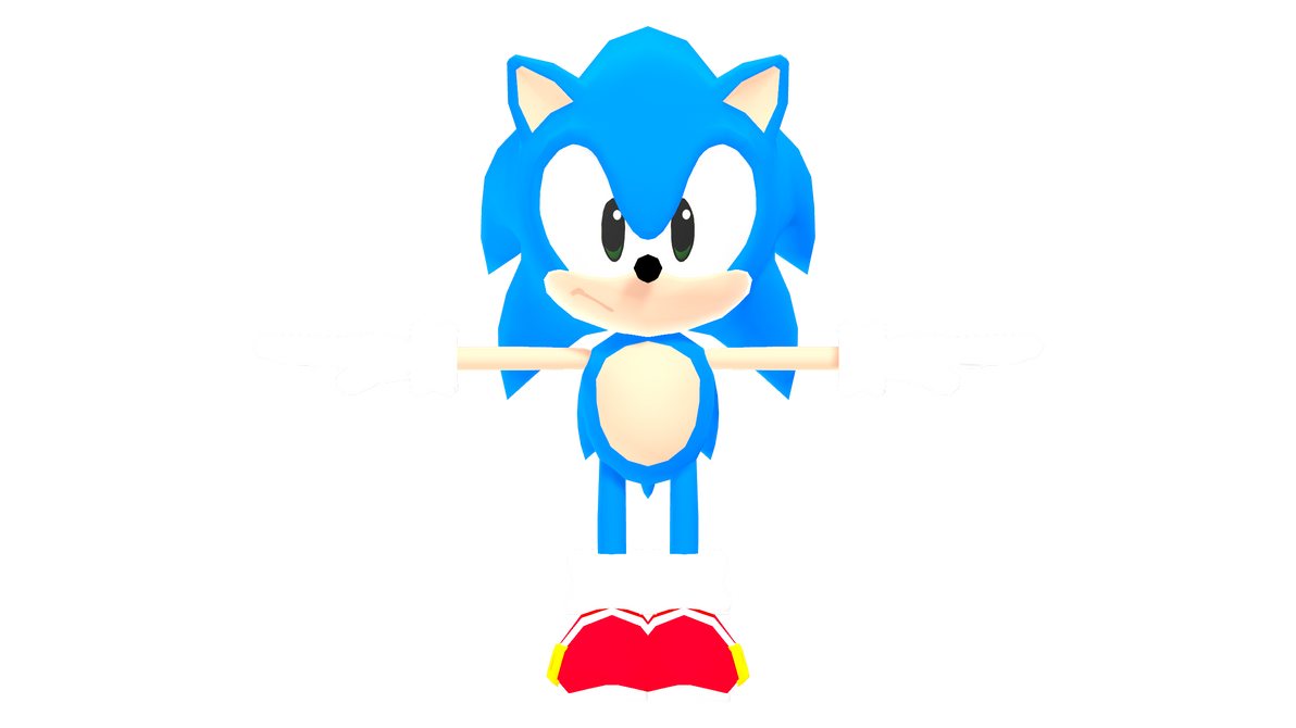 Not So Classic Sonic MODEL DOWNLOAD by WarGrey-sama on DeviantArt