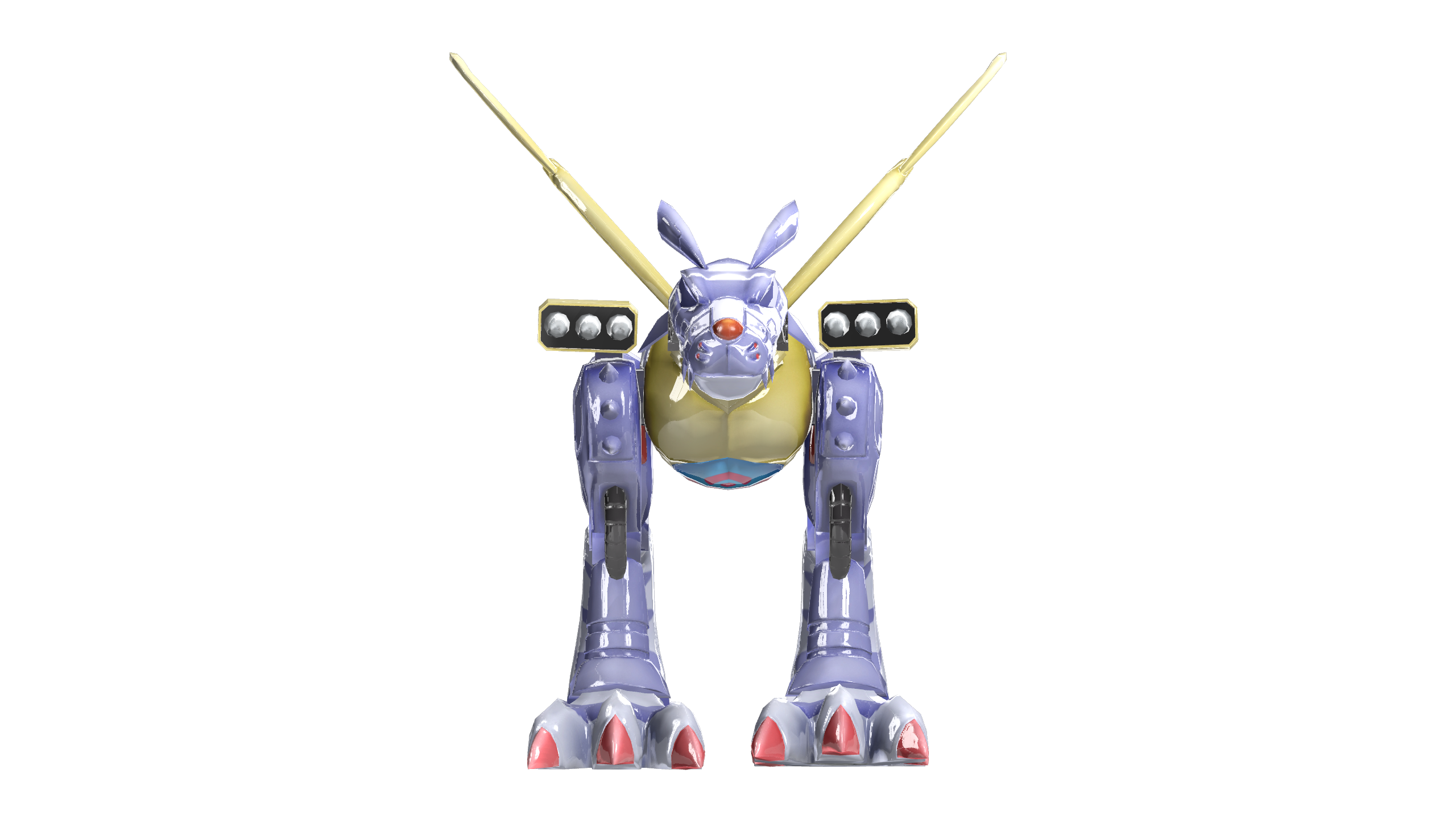MetalGarurumon - DIGIMON SUPER RUMBLE MODEL DL by WarGrey-sama on ...