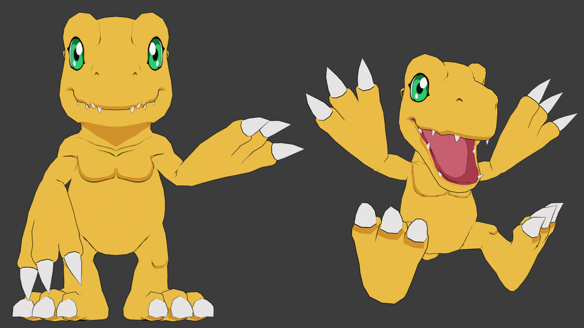 AGUMON -ANIME EDITION- DIGIMON MODEL DOWNLOAD by WarGrey-sama on DeviantArt