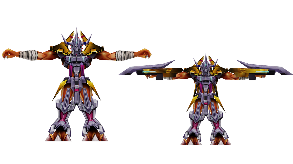 WarGreymon X - Digimon World 4 - MODEL DOWNLOAD by WarGrey-sama on ...