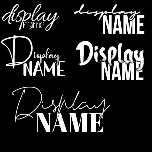 Display Name Tags by gorgeousnightmarexx on DeviantArt