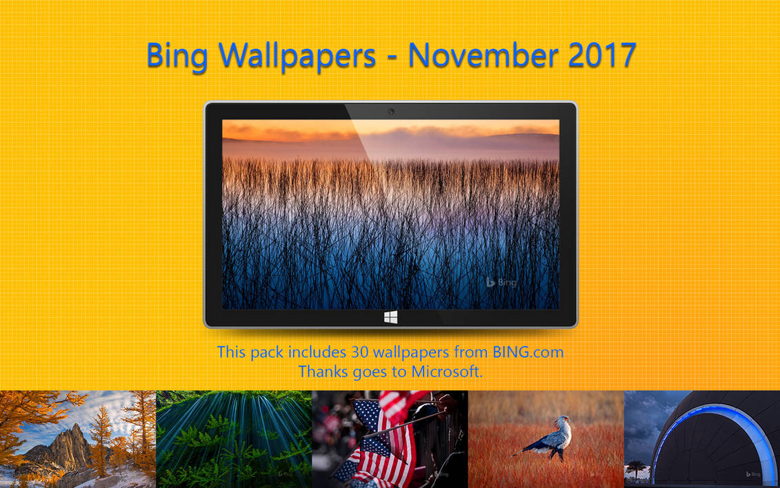 Bing Wallpapers - November 2017 by Misaki2009 on DeviantArt
