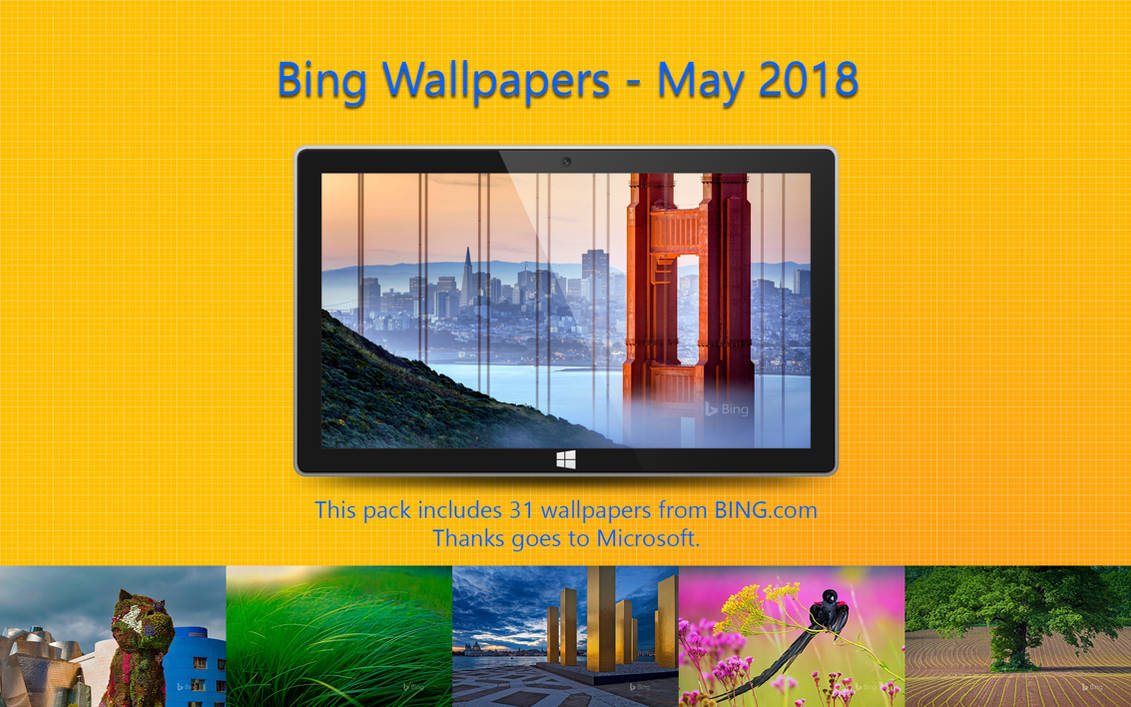 Bing Wallpapers - May 2018 by Misaki2009 on DeviantArt