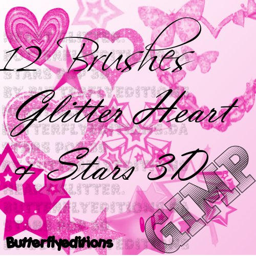 brushes gimp stars y heart by ButterflyEditions on DeviantArt