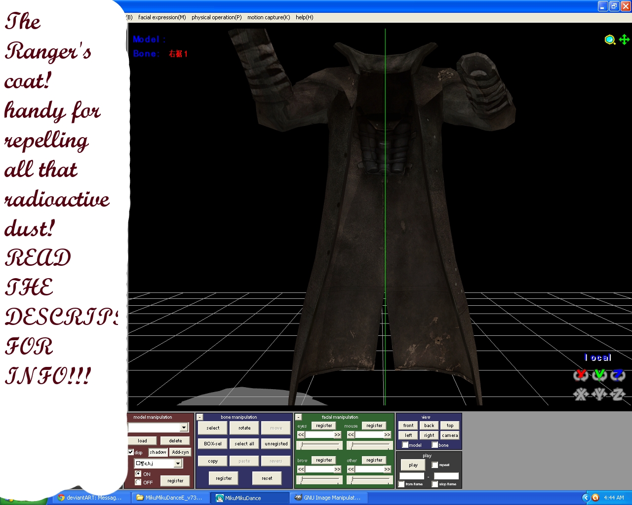 ranger coat for MMD + DL by sky-commander on DeviantArt