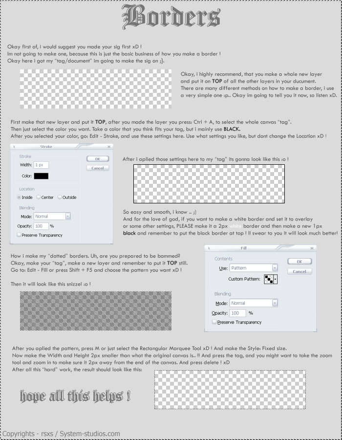 Border Tutorial by System-Studios on DeviantArt
