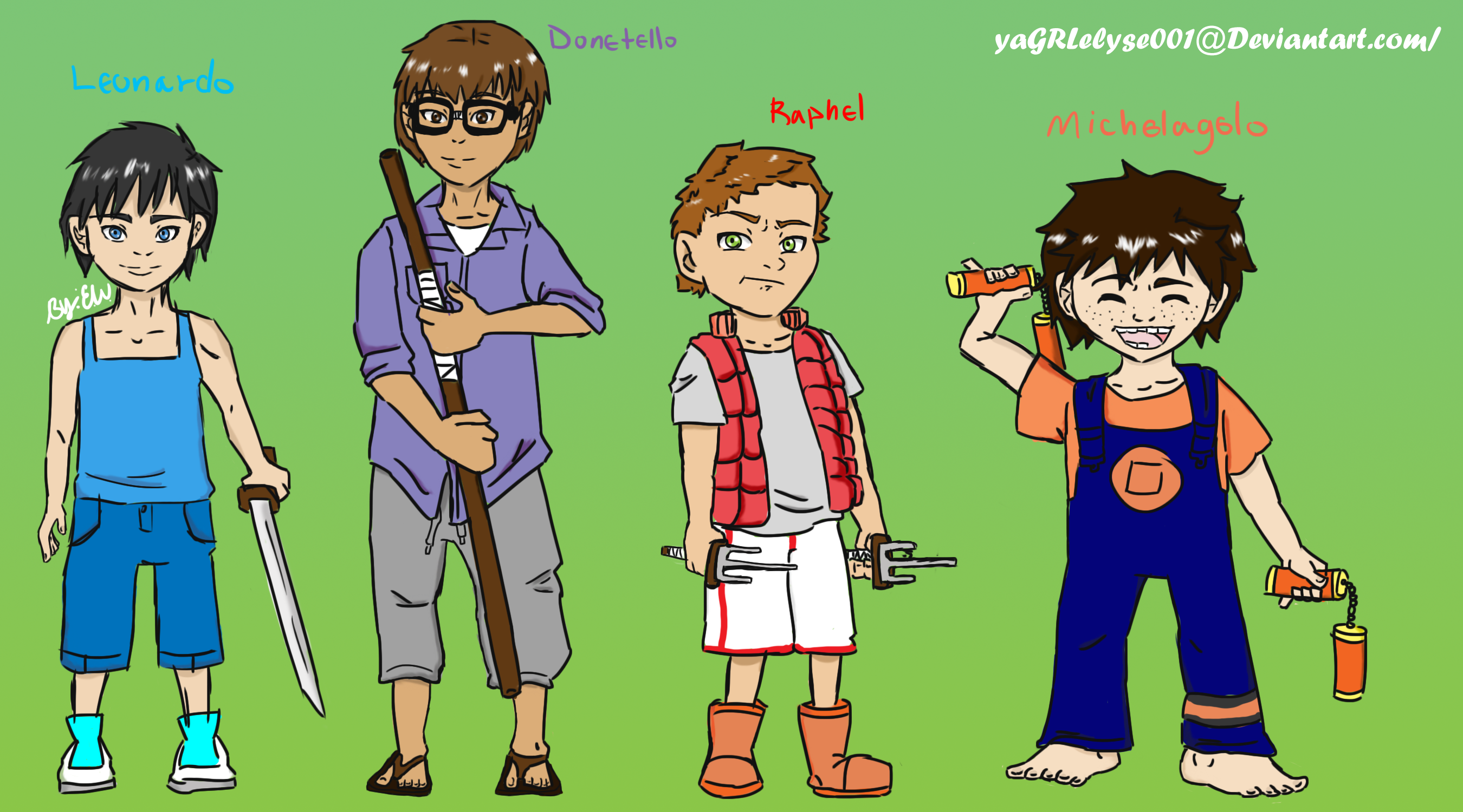 Human Tmnt Boys