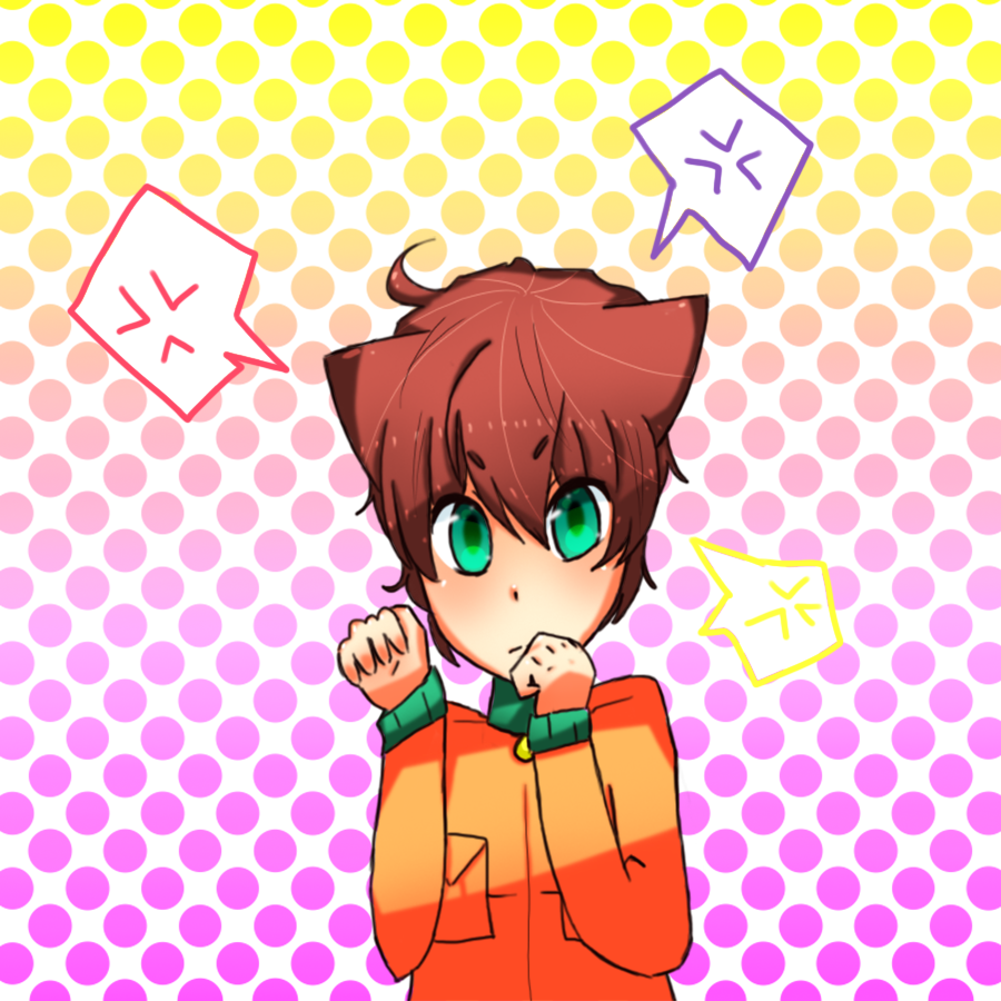 Angry neko by meowao on DeviantArt