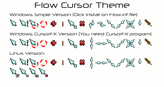 Flow Cursor Theme by Yonnji on DeviantArt