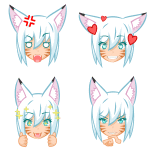 Kitsune animated emotes pack by Yonnji on DeviantArt