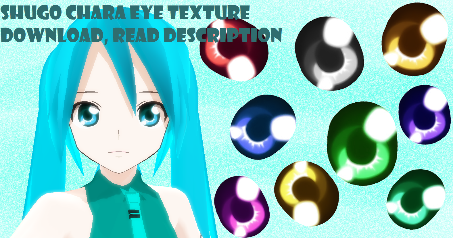 Shugo Chara Eye Texture Download Pack by doremefasoladedo on DeviantArt