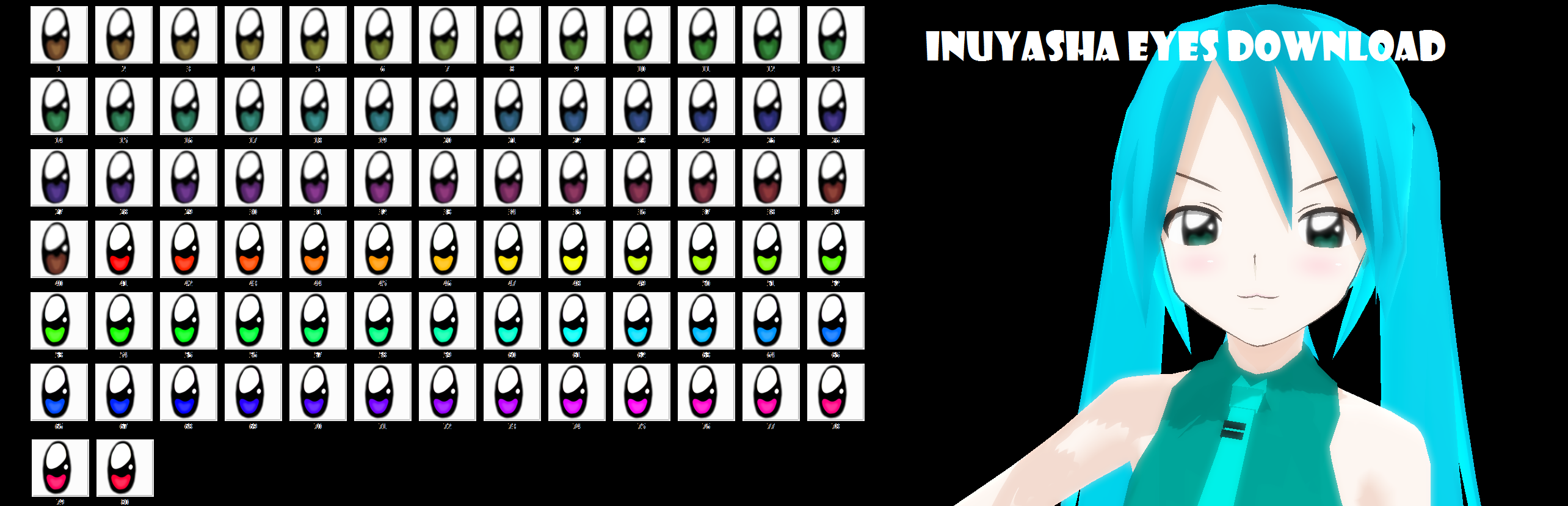 Inuyasha Eye Pack Download by doremefasoladedo on DeviantArt