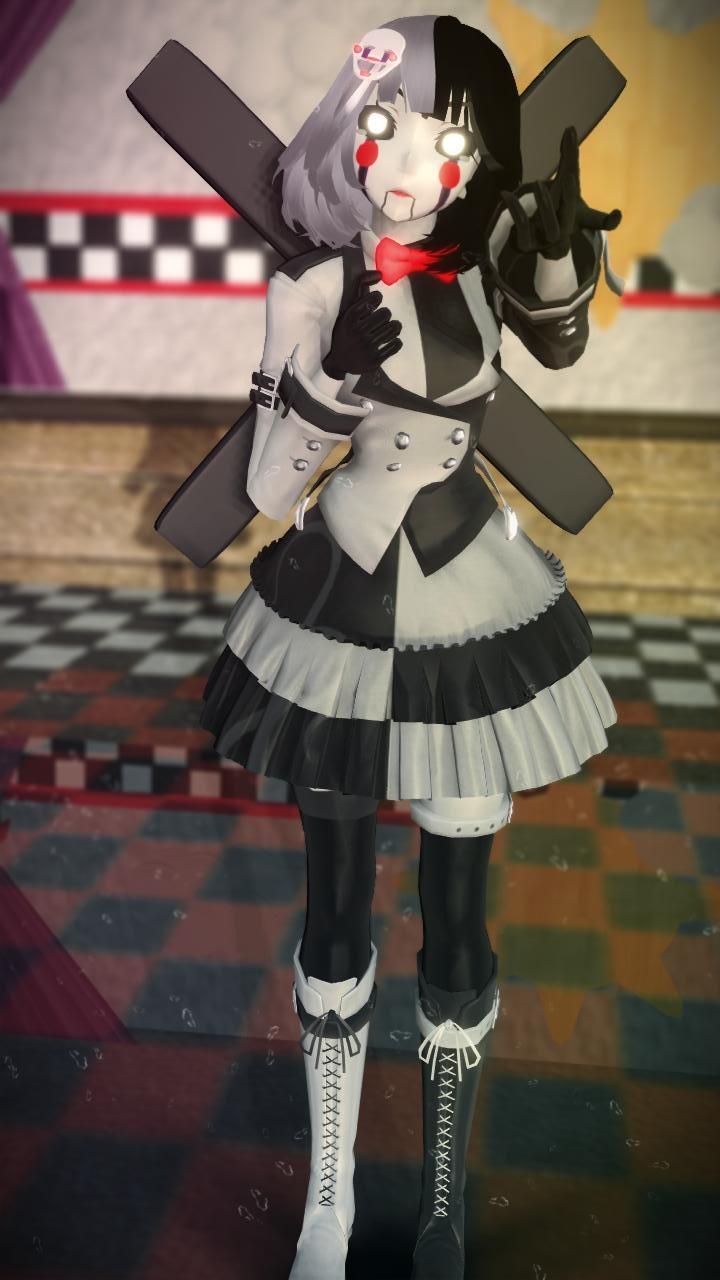 MMD FNAF model Dl || Marionette || by Elewana on DeviantArt