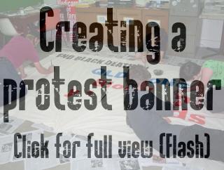 Creating a PROTEST Banner by Activists on DeviantArt