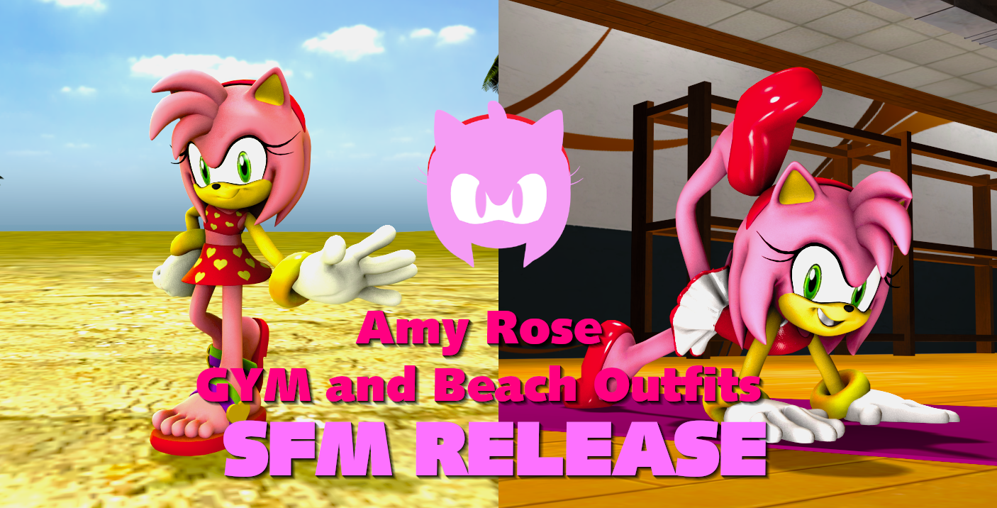 Amy Rose Gym And Beach Outfit Release By Wooshi4 On Deviantart