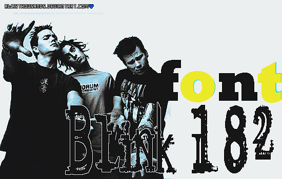 Blink 182 FONT by AwayThousands on DeviantArt