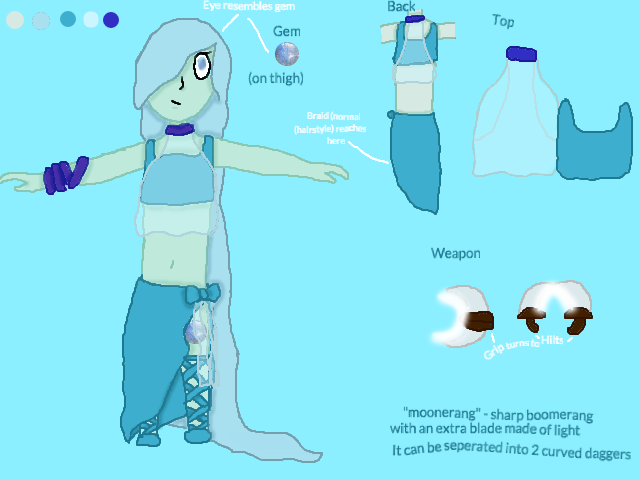Moonstone (Steven Universe OC/Gemsona) ref by 0rychu0 on DeviantArt