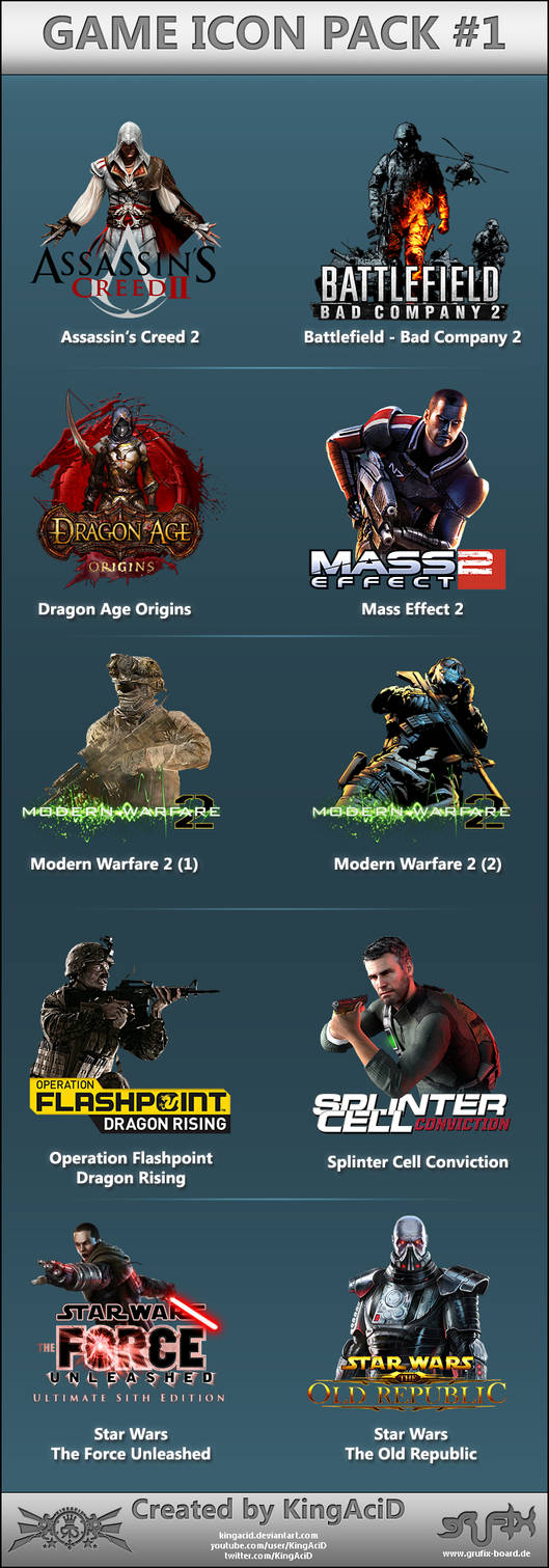 Game Icon Pack - V1 by Crussong on DeviantArt