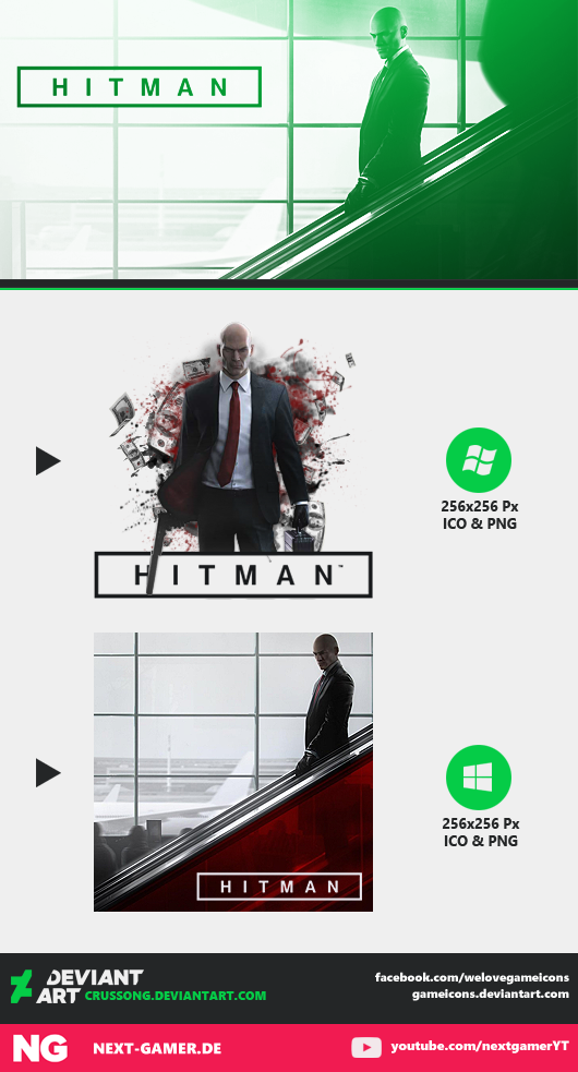 Hitman (2016) - Icon by Crussong on DeviantArt