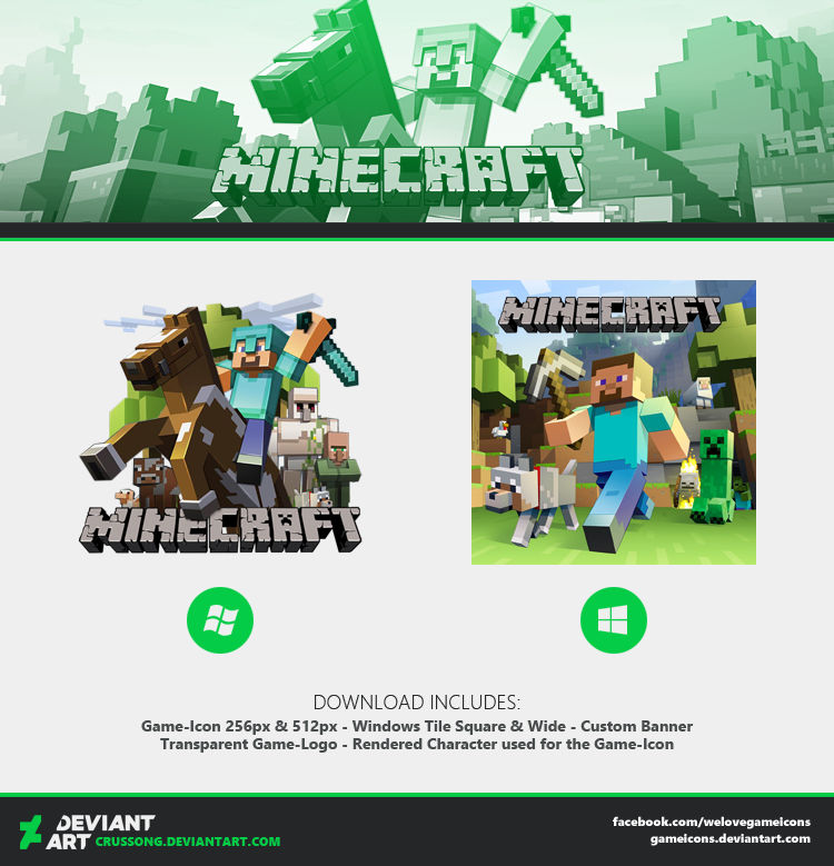 Minecraft - Icon + Media by Crussong on DeviantArt