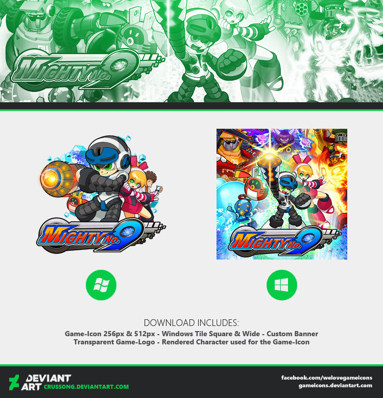 Mighty No 9 - Icon + Media by Crussong on DeviantArt