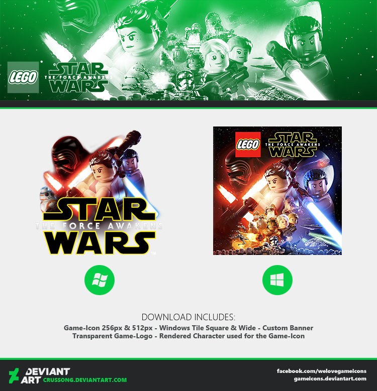 LEGO Star Wars: The Force Awakens - Icon + Media by Crussong on DeviantArt