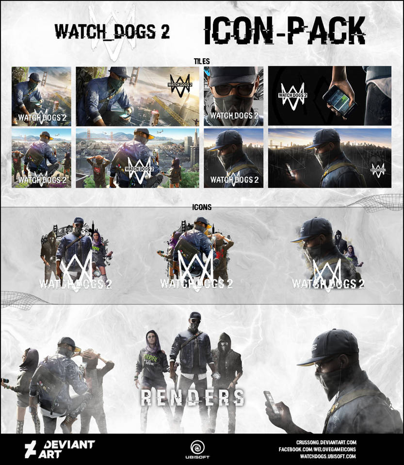 Watch Dogs 2 - Massive Icon-Pack by Crussong on DeviantArt