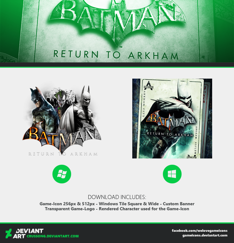 Batman: Return to Arkham - Icon + Media by Crussong on DeviantArt
