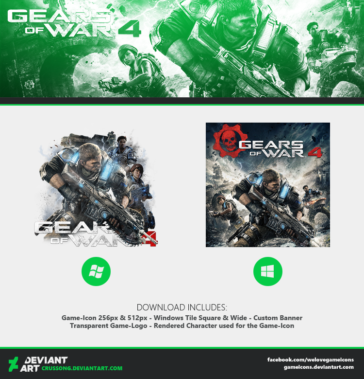 Gears of War 4 - Icon2 + Media by Crussong on DeviantArt