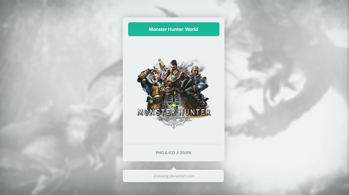 Monster Hunter: World - Icon by Crussong on DeviantArt