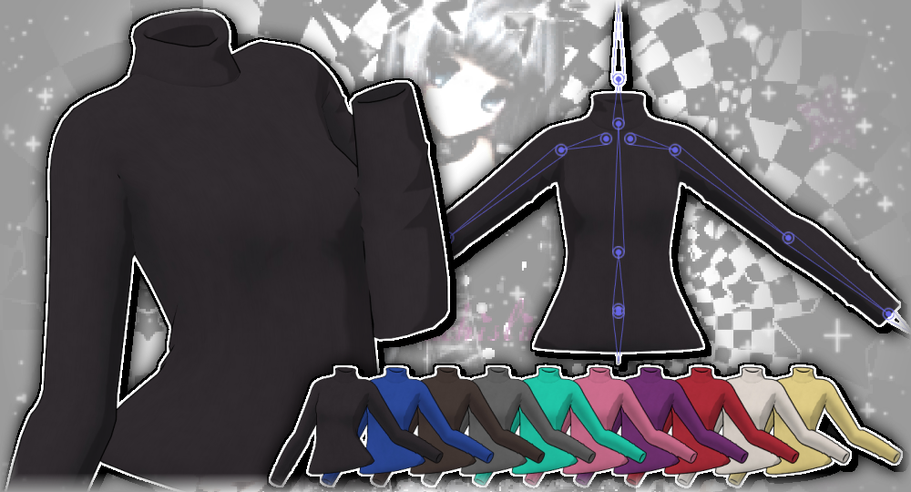 mmd clean simple turtleneck dl!~ by sadeyerats on DeviantArt