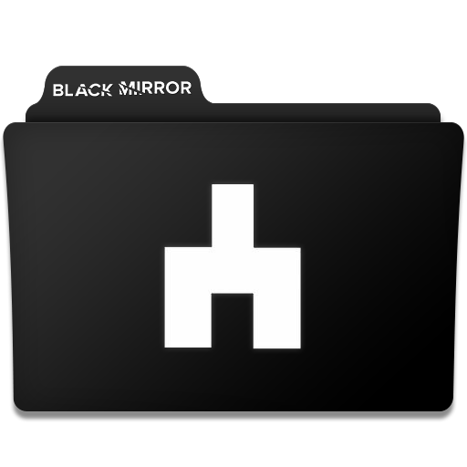 Black Mirror Folder Icon v2 by asmodeopt on DeviantArt