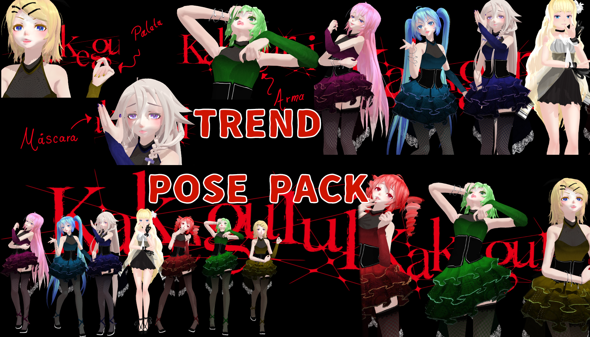 Trend Kakegurui - Poses by MMDKira on DeviantArt