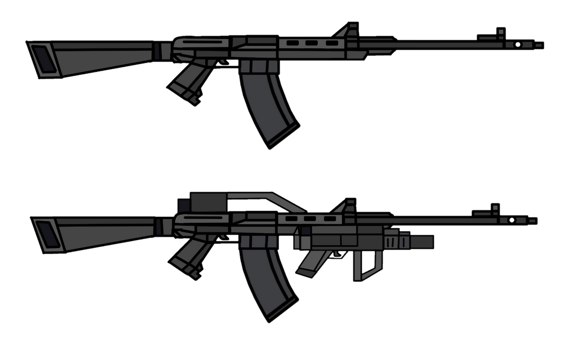 Walfas Custom Prop: AK-405 Assault Rifle by GreatHeartsEmpire on DeviantArt
