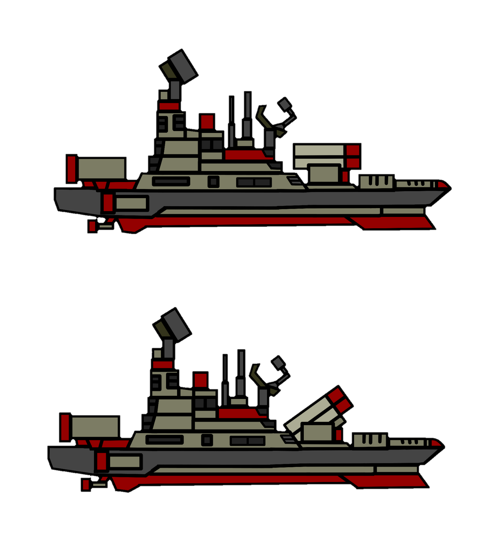 Red Shark Missile Frigate by GreatHeartsEmpire on DeviantArt