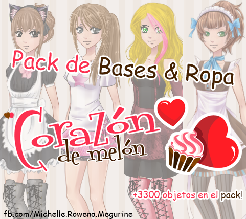 Pack de Bases Y Ropa de Sucrette [Actualizado!] by MichelleMegurine on ...