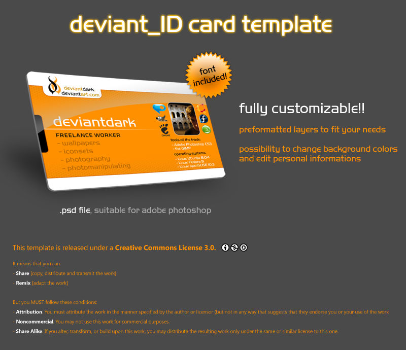 deviant_ID Card Template by deviantdark on DeviantArt