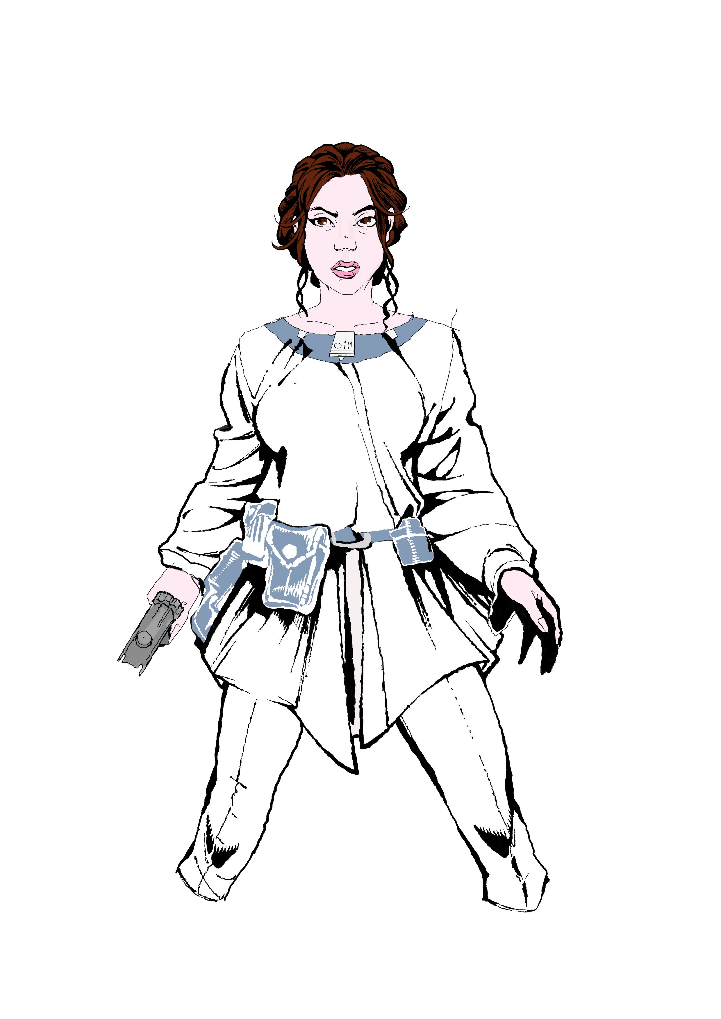 Draft Work - Jedi Leia Organa-Skywalker by oleg77771 on DeviantArt