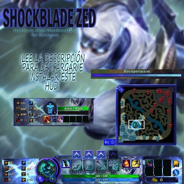 Shockblade Zed HUD | League of Legends by arrianee on DeviantArt