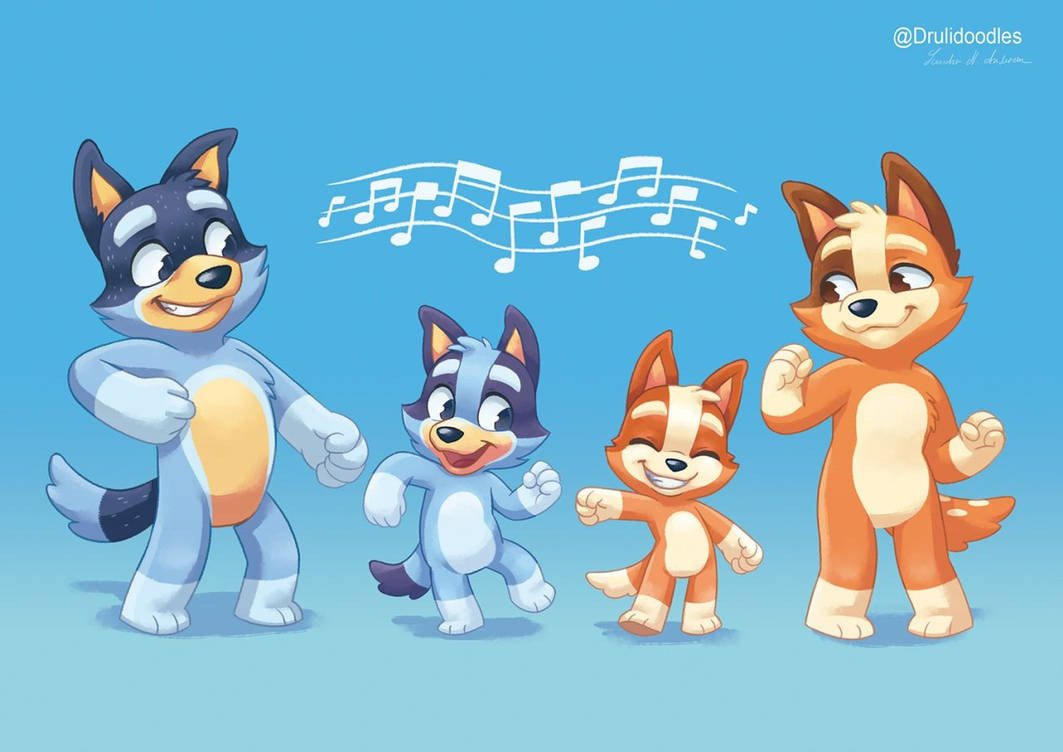 I LOVE BLUEY by speedyfastgo on DeviantArt