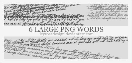 LargePNGwords by icyrosedesign on DeviantArt